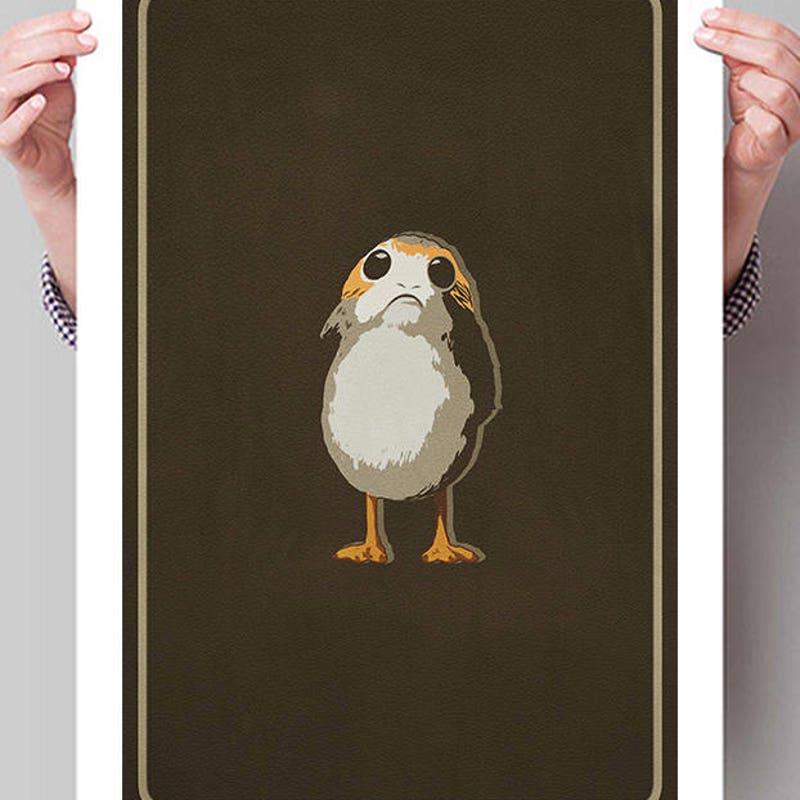 Porg Poster - Etsy