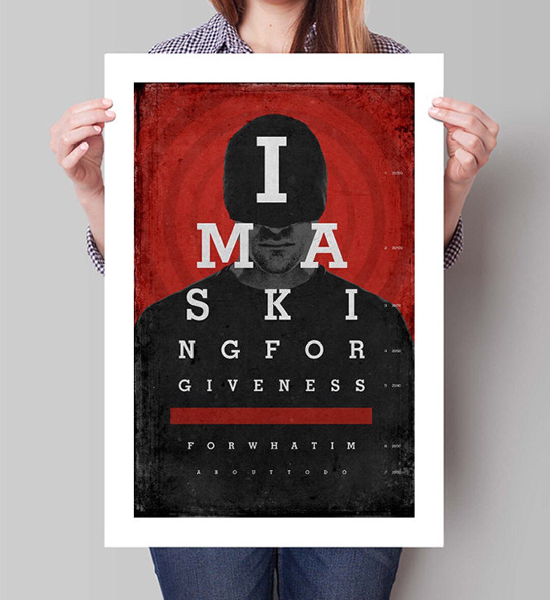 DAREDEVIL Minimalist Poster, Superhero Quote, Typography Prints, Large ...