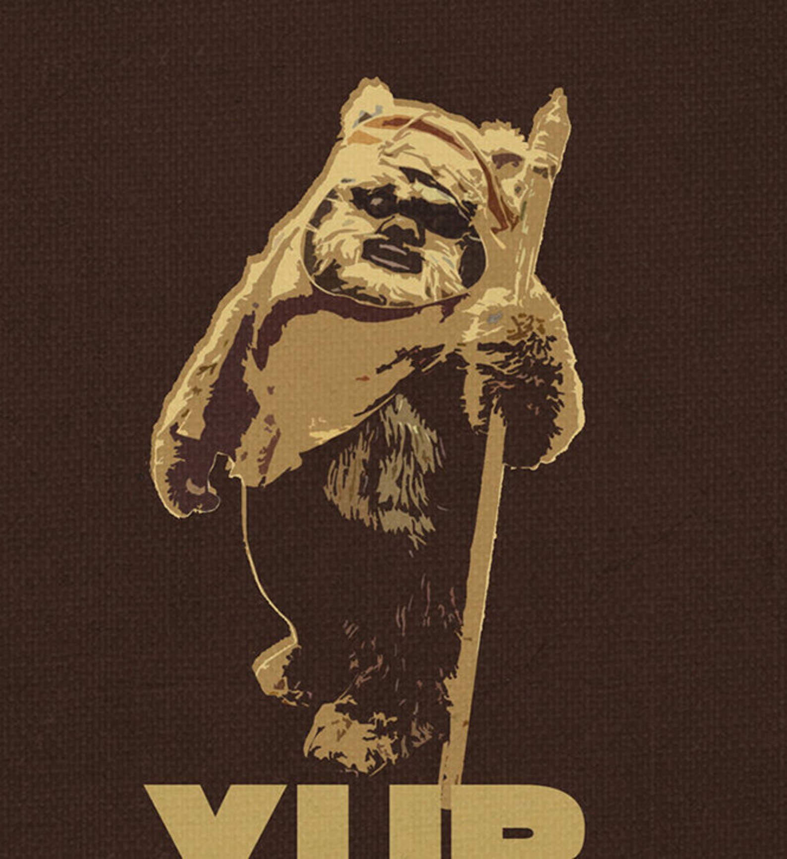 STAR WARS Inspired Ewok Wicket Minimalist Movie Poster Print - Etsy
