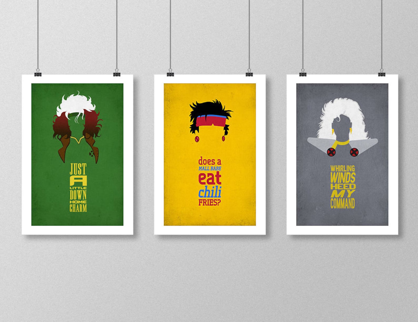 X-MEN the Animated Series Inspired Minimalist Poster Print Set - Etsy