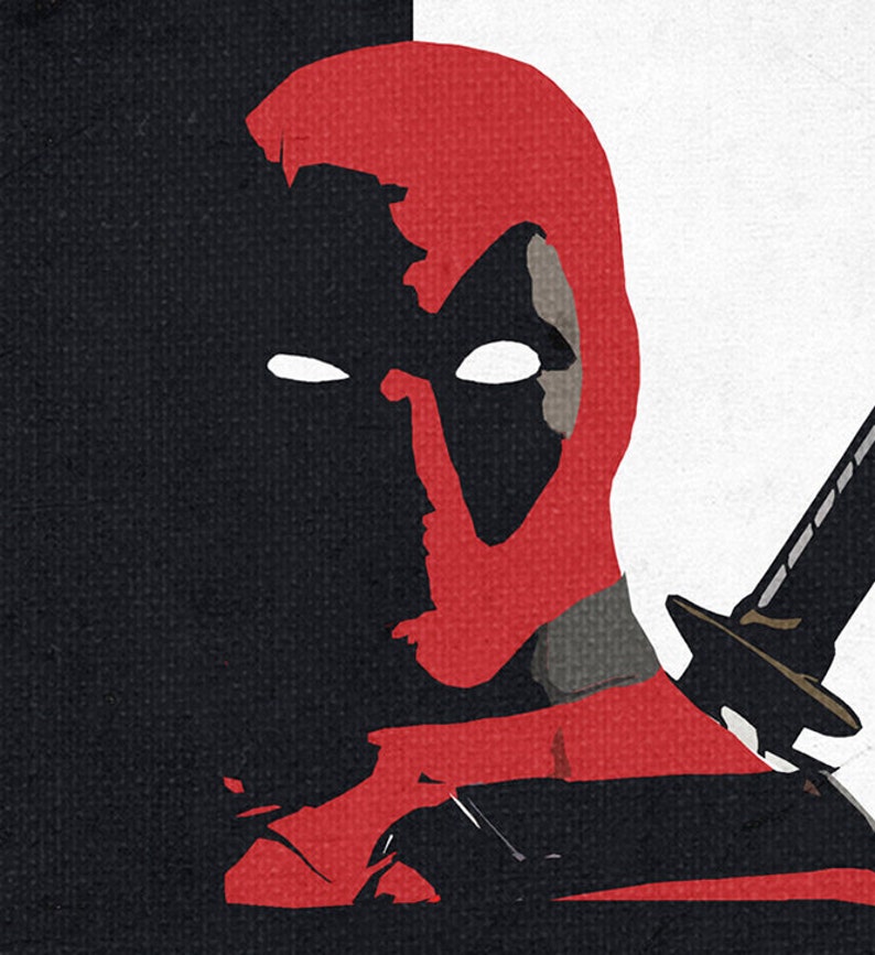 DEADPOOL Inspired Minimalist Movie Poster Print - Etsy