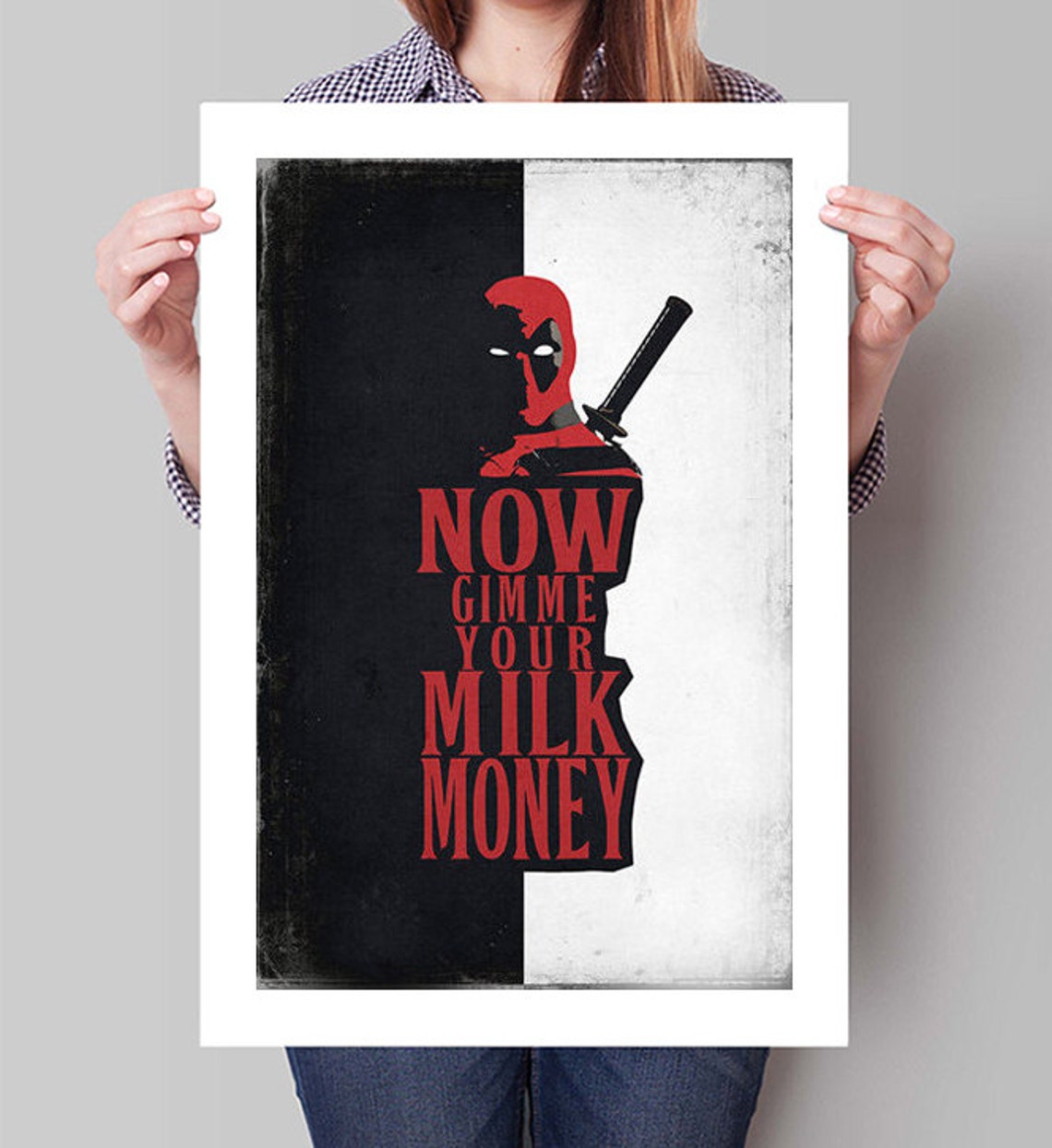 DEADPOOL Inspired Minimalist Movie Poster Print - Etsy