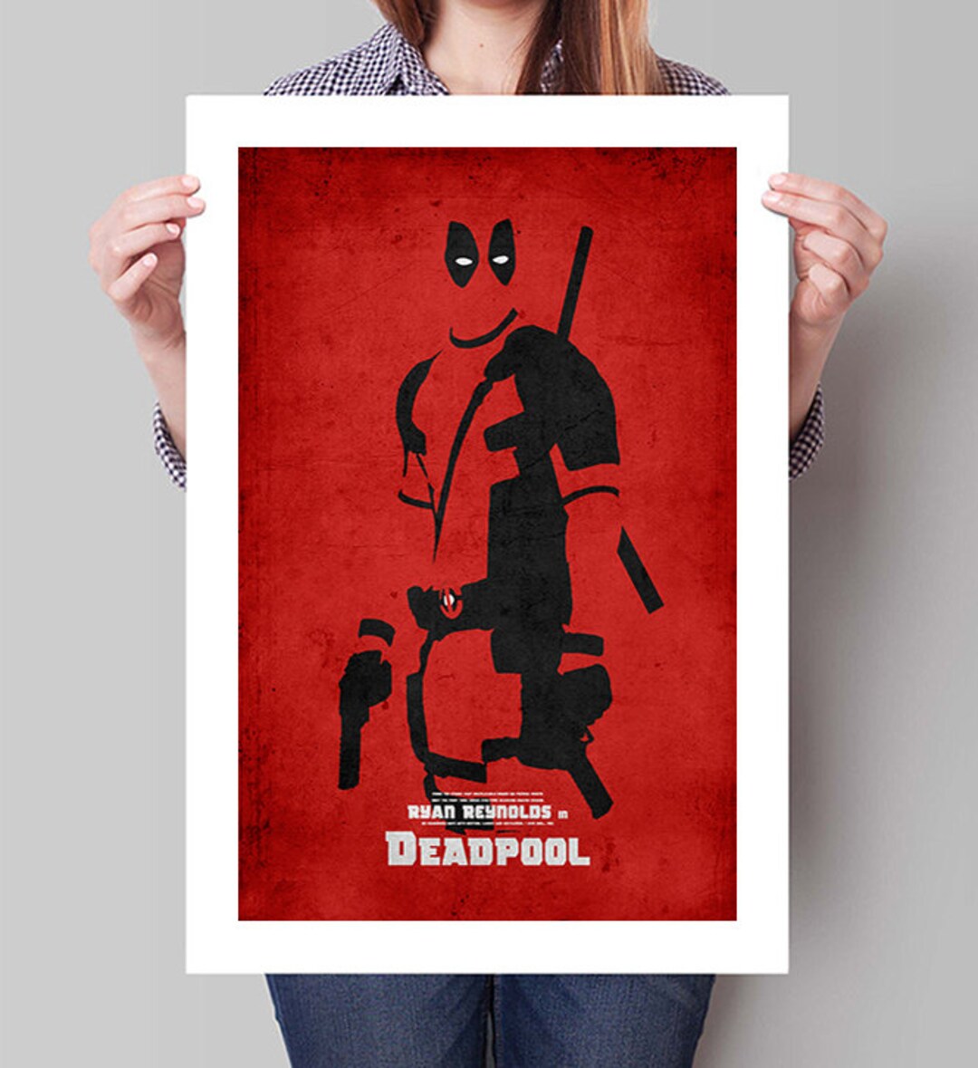DEADPOOL Inspired Minimalist Movie Poster Print 13x19 33x48 Cm - Etsy