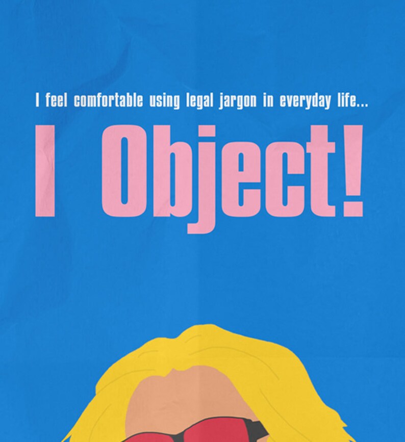 LEGALLY BLONDE Inspired I Object Minimalist Movie | Etsy