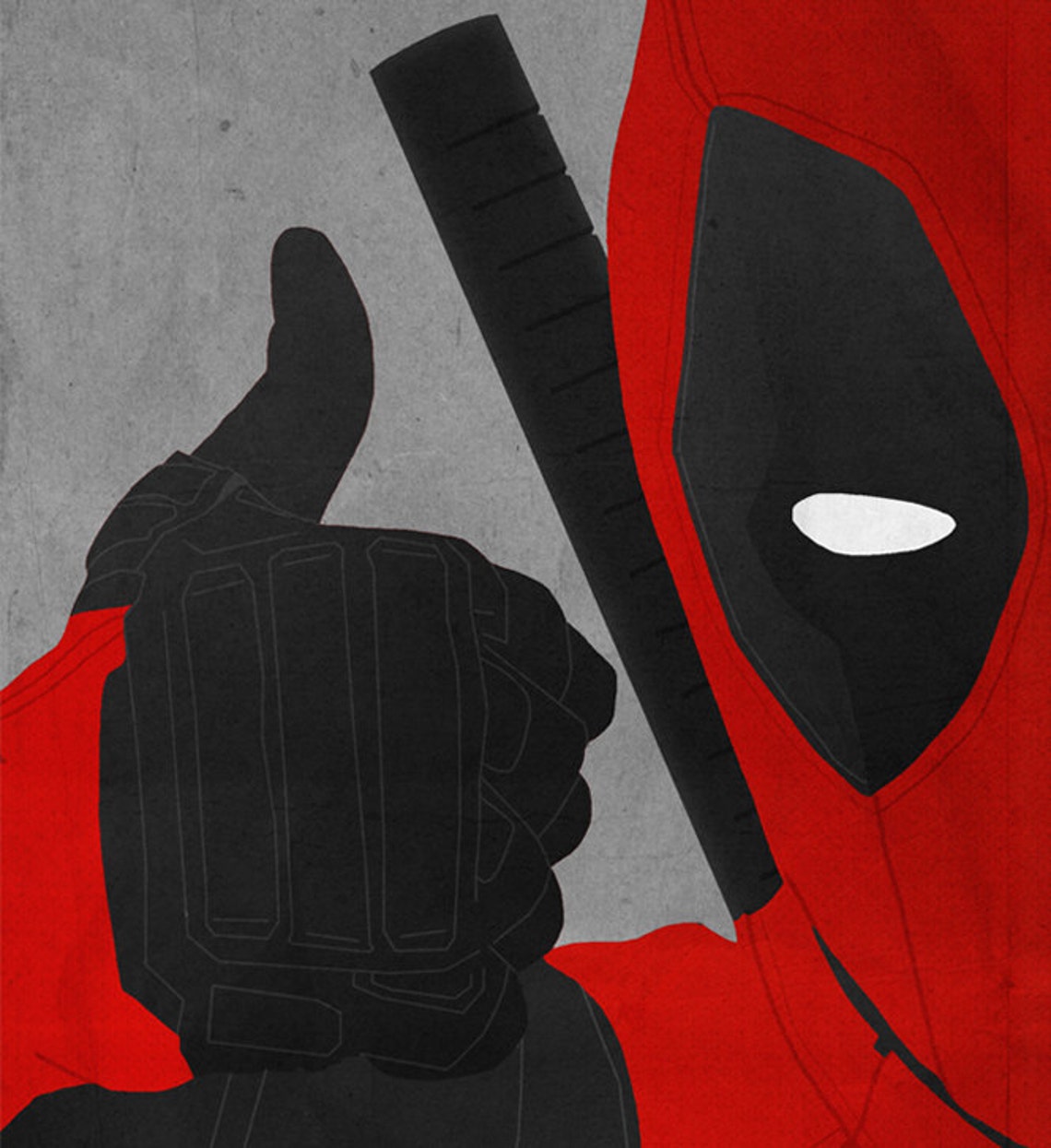 DEADPOOL Inspired Minimalist Movie Poster Print - Etsy
