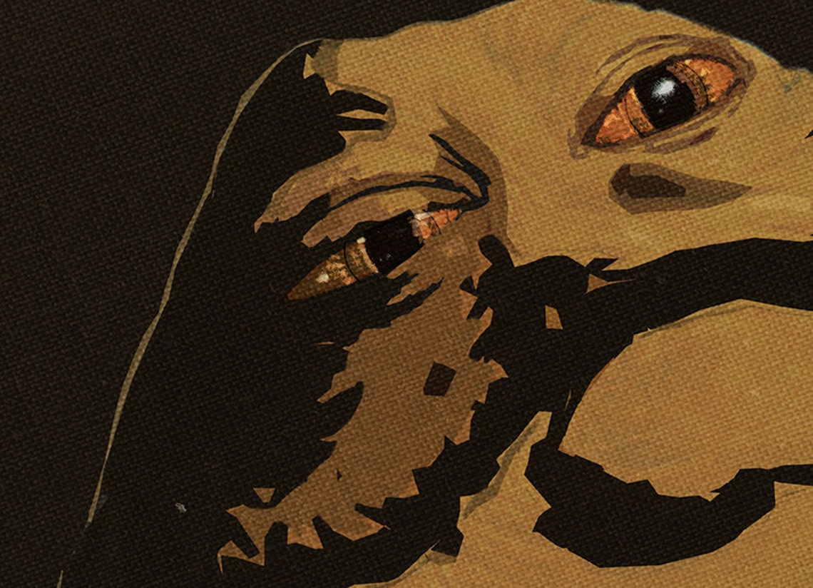 STAR WARS Inspired Jabba the Hutt Minimalist Movie Poster Print - 13 ...