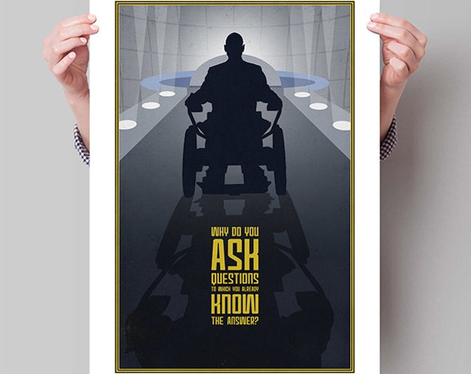 X-MEN Inspired Professor X Cerebro Minimalist Movie Poster Print 13x19 ...
