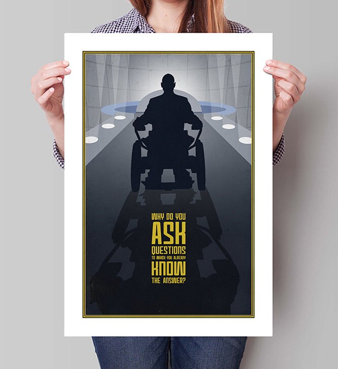 X-MEN Inspired Professor X Cerebro Minimalist Movie Poster - Etsy