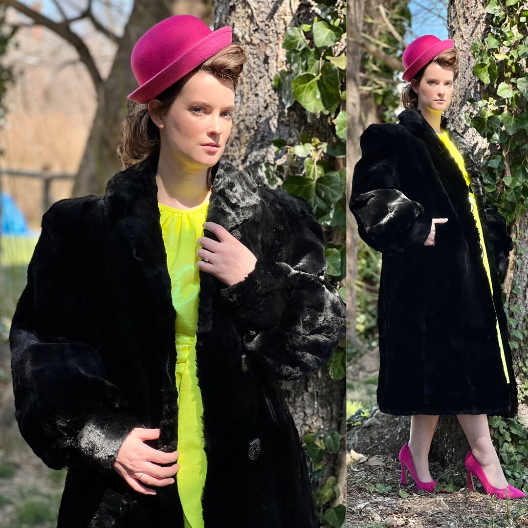 Vintage 20s 30s Deco FUR Coat | Sheared Fur Flapper Gatsby Jacket COAT ...