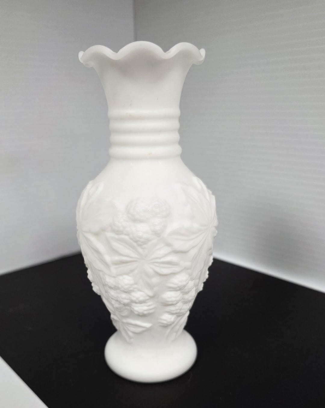 Imperial Glass Loganberry. All White Milk Glass Bud Vase 6" Tall. - Etsy
