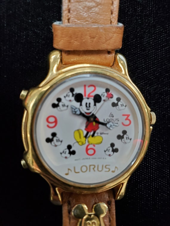 Vintage Disney Lorus Mickey Mouse Musical Watch. V422… - Gem