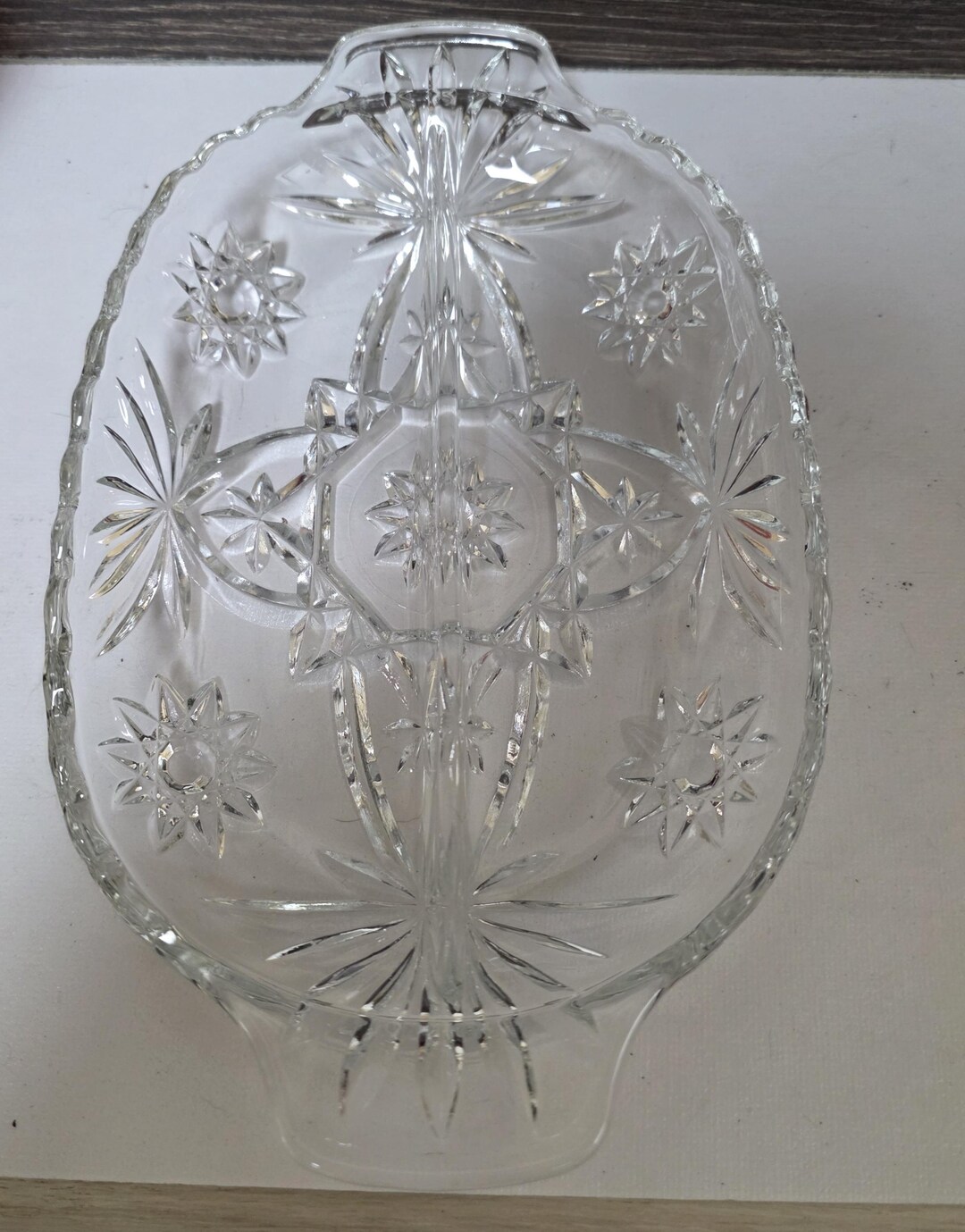 Vintage Anchor Hocking Star of David Divided Relish Dish - Etsy