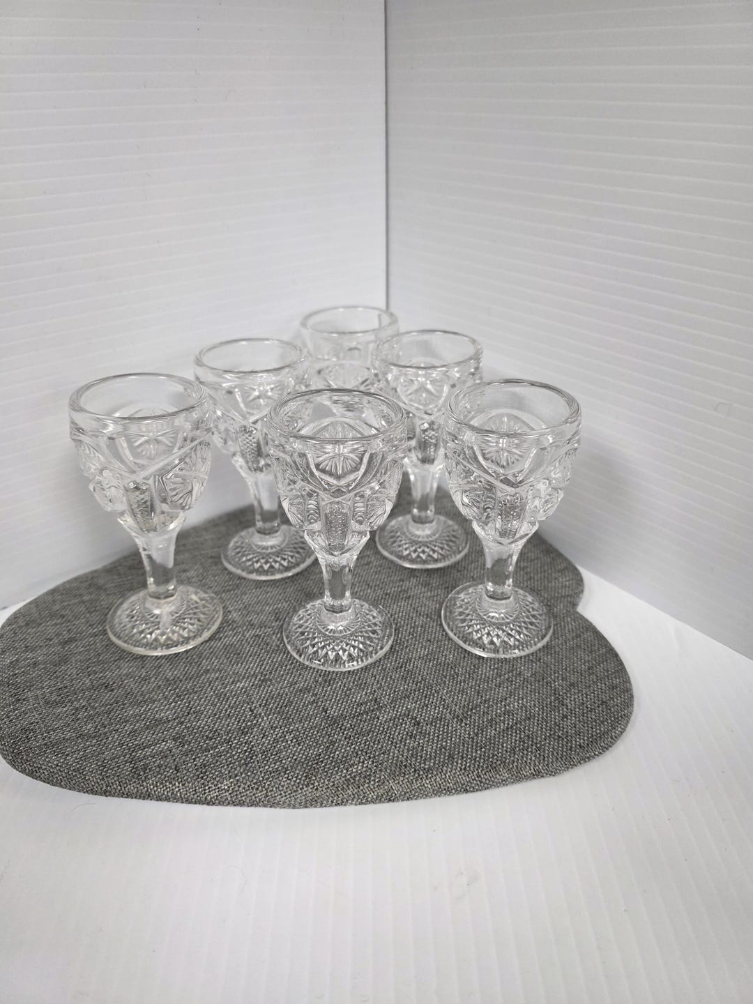 Mogul Variant Clear Cordial Glasses by Imperial Ohio Set of 6 - Etsy