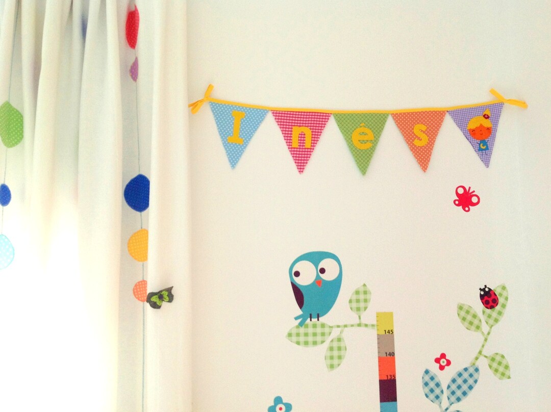 Personalized Name Banner, Fabric Bunting Name, Baby Nursery, Baby ...