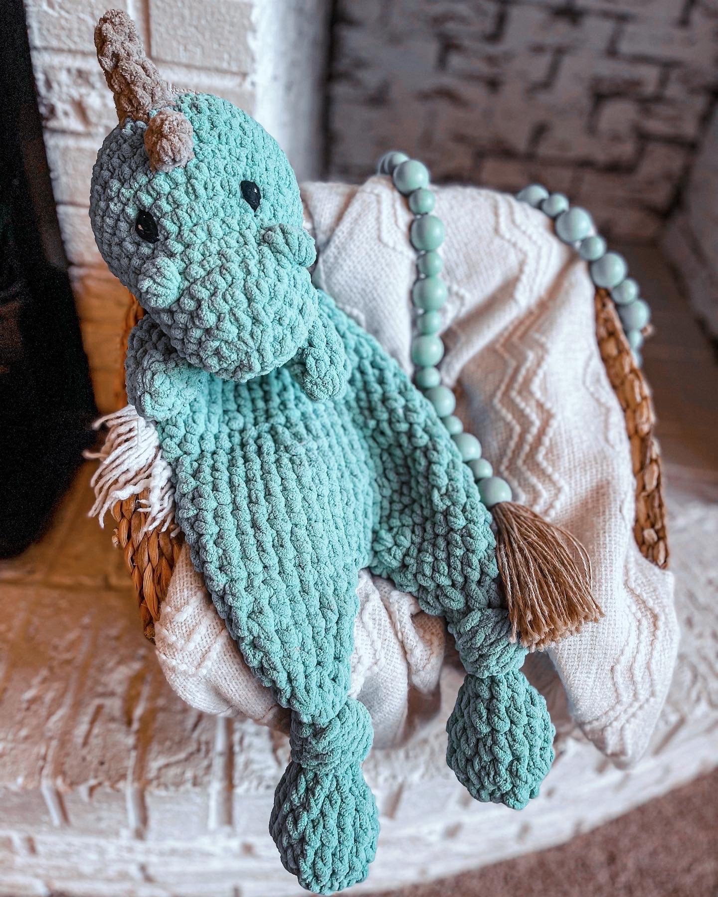 Crocheted Dino | Stuffie | Amigurumi | Lovey - Etsy