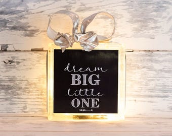 Baby Glass Block - Etsy