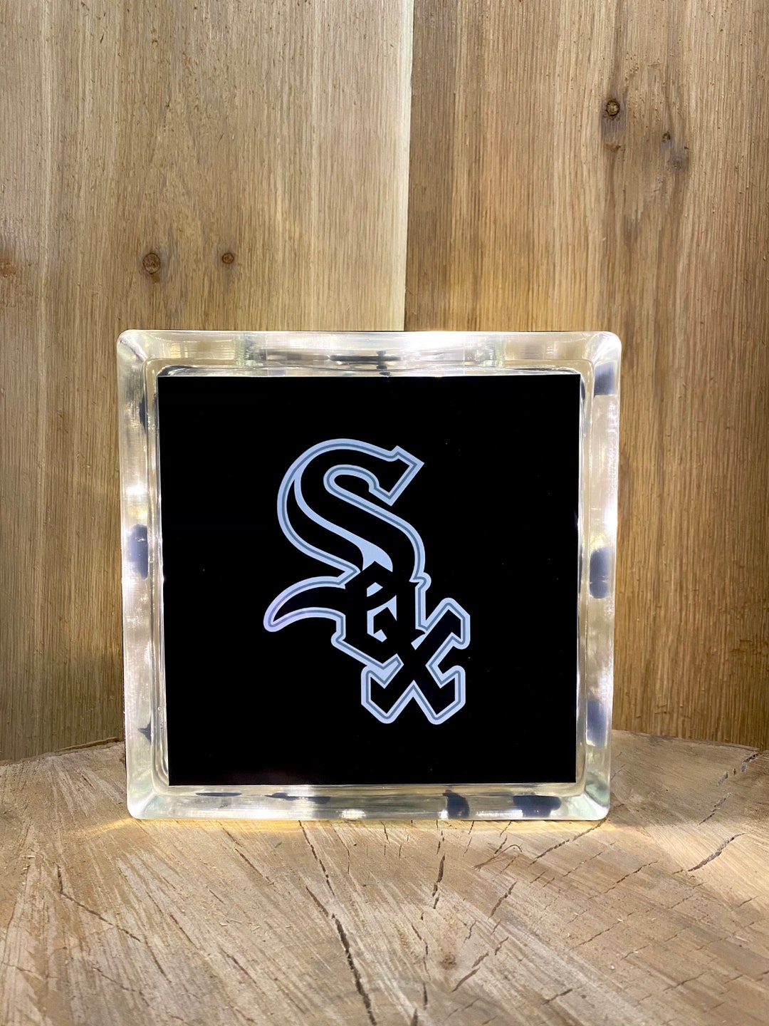 Chicago White Sox -- Glass Block -- Unique Gift -- Baseball -- Glass ...