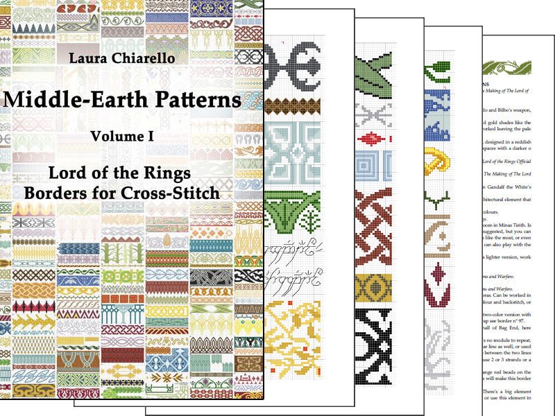 Middle-earth Patterns - Lord of the Rings Borders for Cross-stitch - Etsy