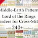 Middle-earth Patterns - Lord of the Rings Borders for Cross-stitch - Etsy