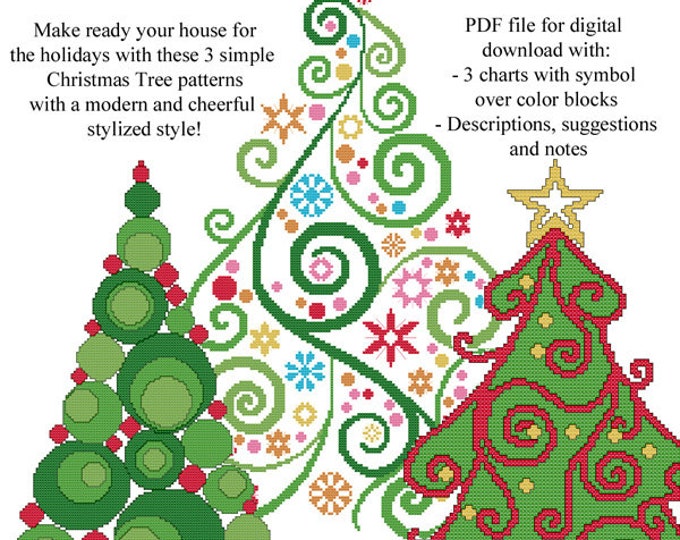 Simple Xmas Tree Pattern - Etsy