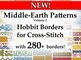 Middle-earth Patterns Hobbit Borders for Cross-stitch - Etsy Canada