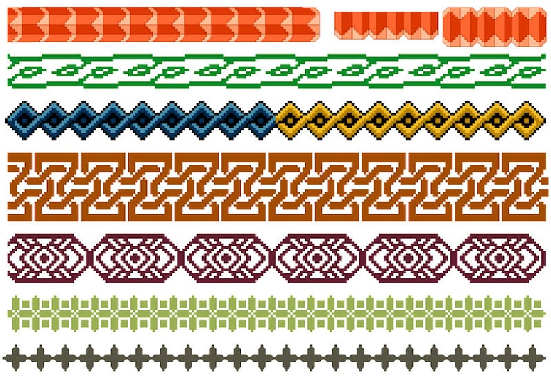 Pattern Middle Earth Borders for Cross Stitch - Etsy