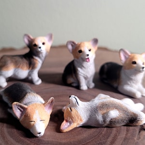 Adorable Miniature Welsh Corgis | Corgi Collectible | Corgi Figurine ...