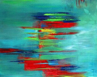 Turquoise Red Decor - Etsy