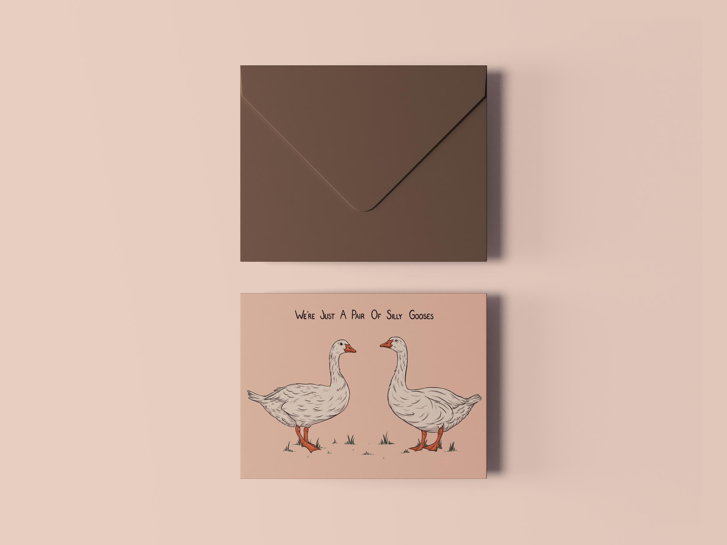 Silly Gooses Valentine's Card - Etsy