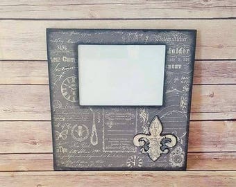 Fleur De Lis Picture Frame - Etsy