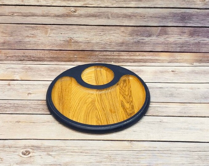 Navy Blue Wood Cheese Board | Cheese Serving Set | Wood Cheese Tray ...