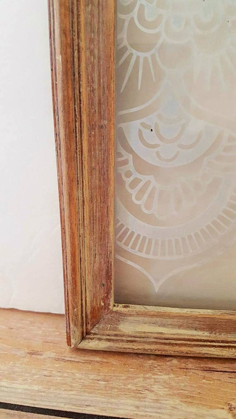 Bohemian Sign | Wood Framed Mandala Sign | Inspirational Sign | Mandala ...