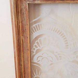 Bohemian Sign | Wood Framed Mandala Sign | Inspirational Sign | Mandala ...