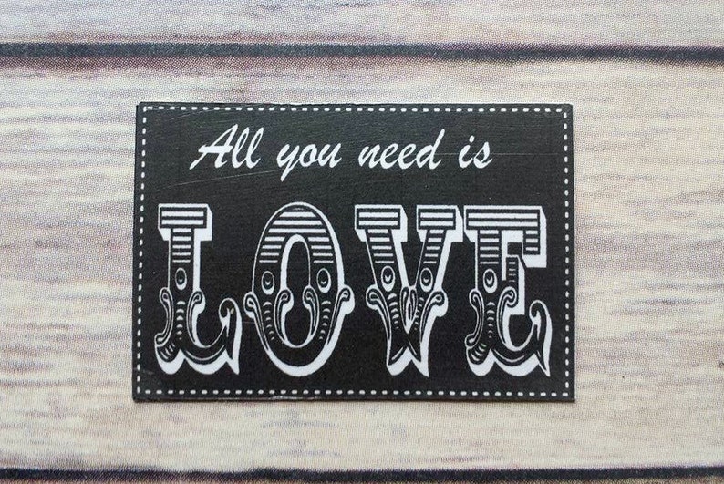 All You Need is Love Refrigerator Magnet Vintage Chic Home - Etsy