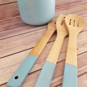 Turquoise Kitchen Utensil Set | French Country Kitchen Decor ...