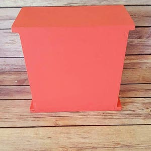Wood Jewelry Box | Coral and White Jewelry Box | White Wood Jewelry Box ...