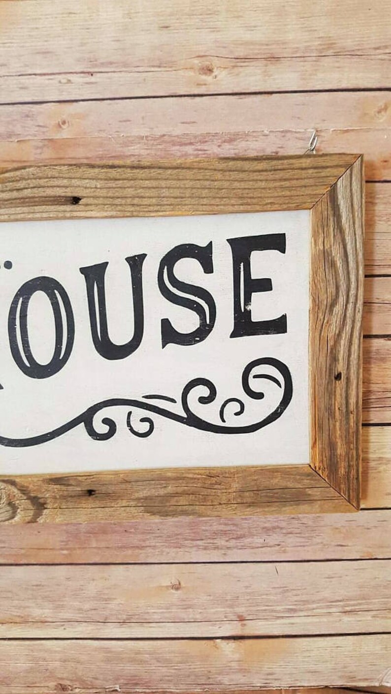 Farmhouse Sign | Wood Framed Farmhouse Sign| Farmhouse Kitchen Decor ...