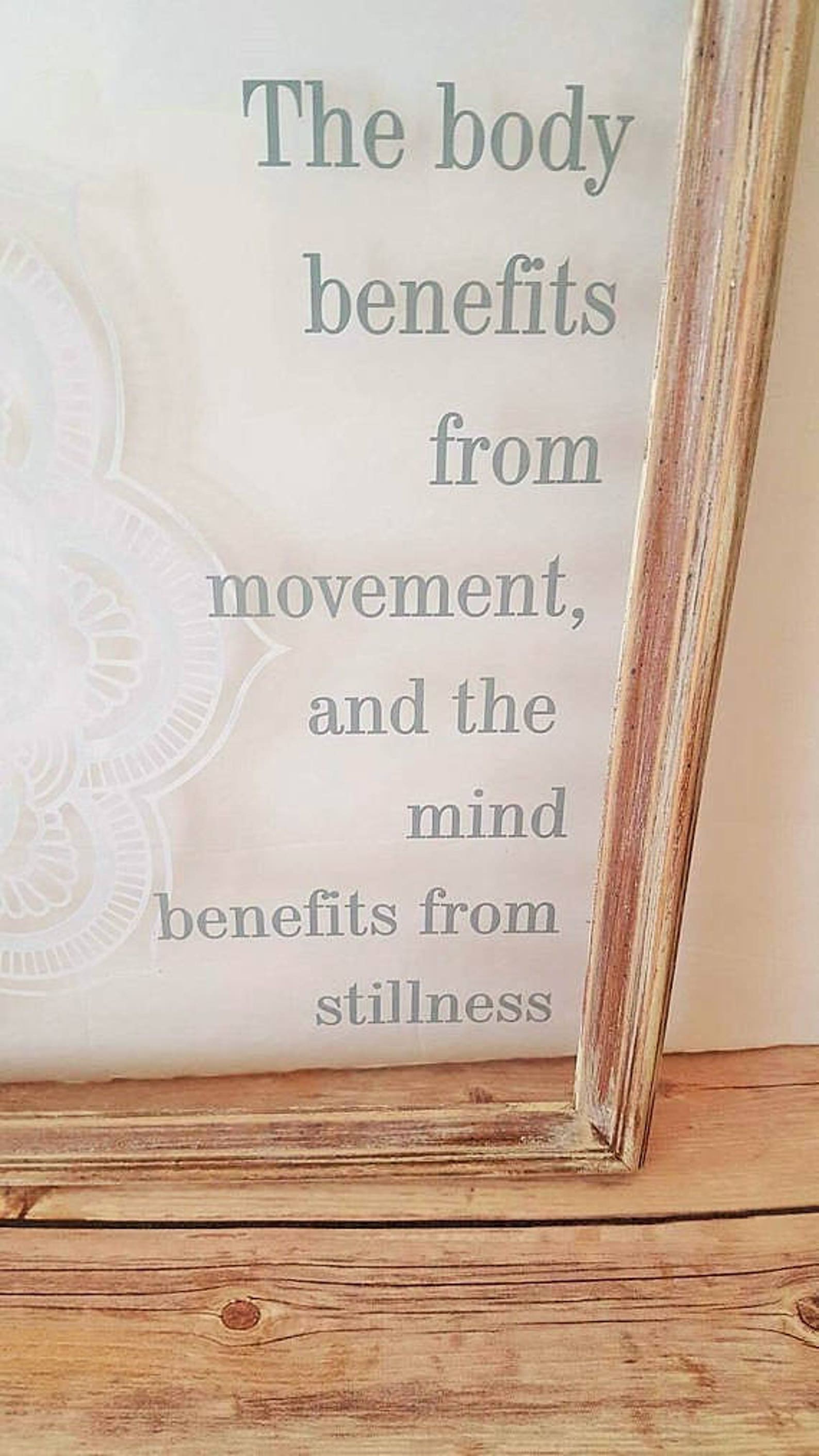 Bohemian Sign | Wood Framed Mandala Sign | Inspirational Sign | Mandala ...