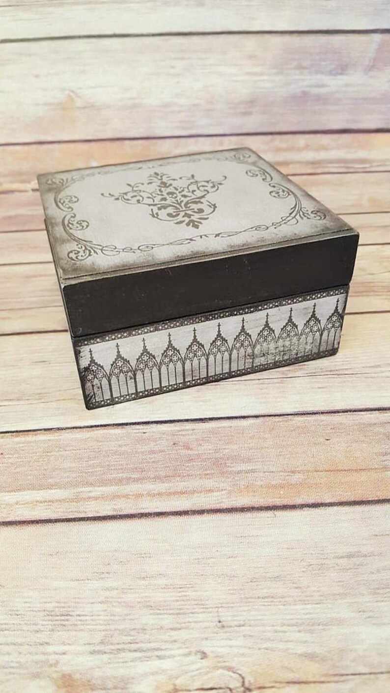 Jewelry Box Wood Gothic Jewelry Box Gothic Home Decor - Etsy