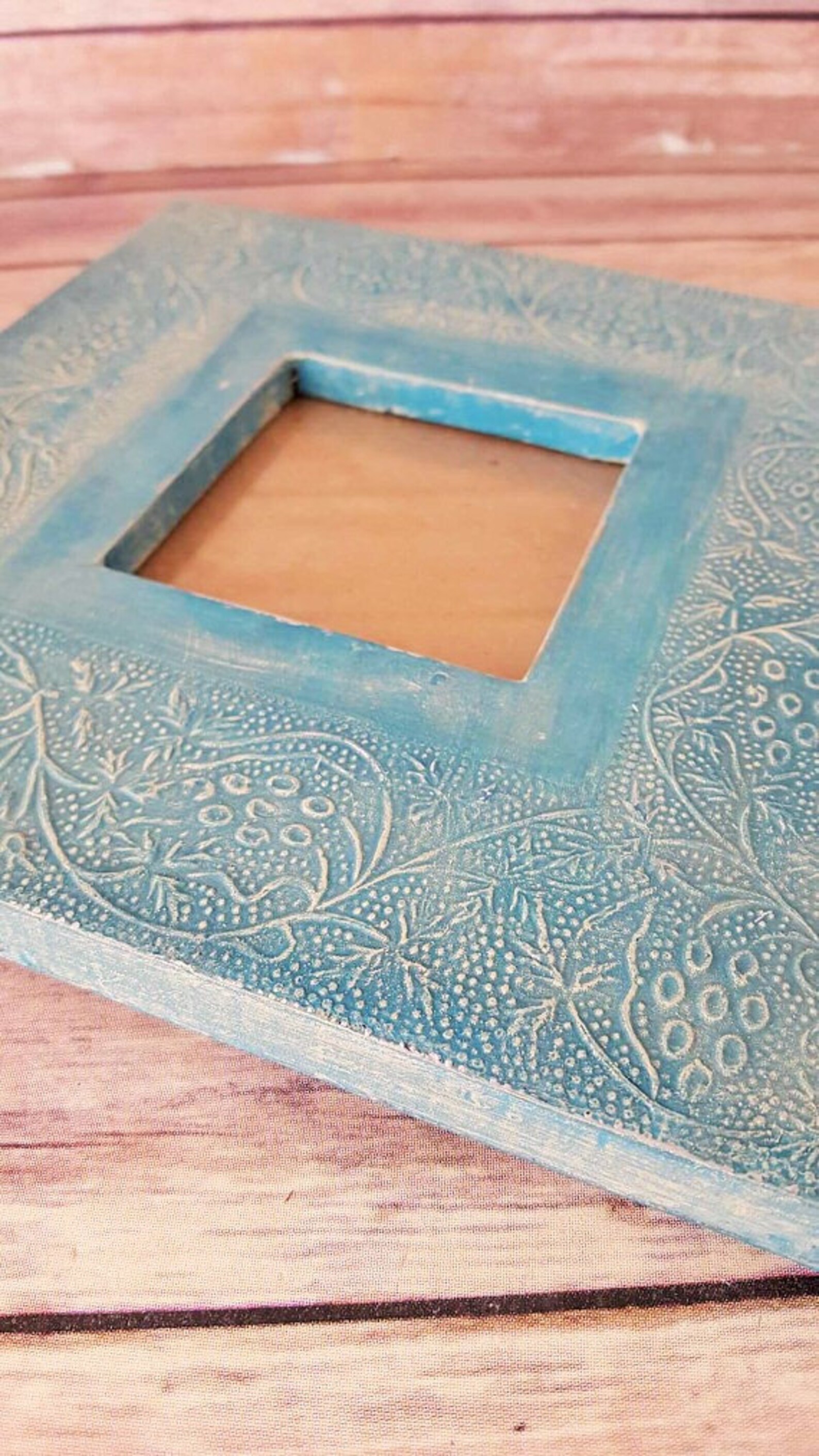 Ornate Frames | Set of 3 Vintage Frames | Square Frames | Turquoise ...