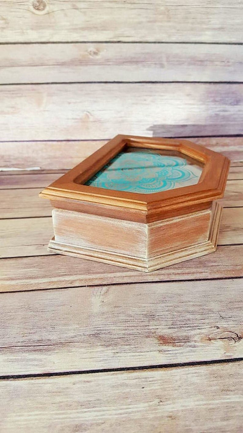Wood Jewelry Box Mandala Jewelry Box Rustic Jewelry Box - Etsy