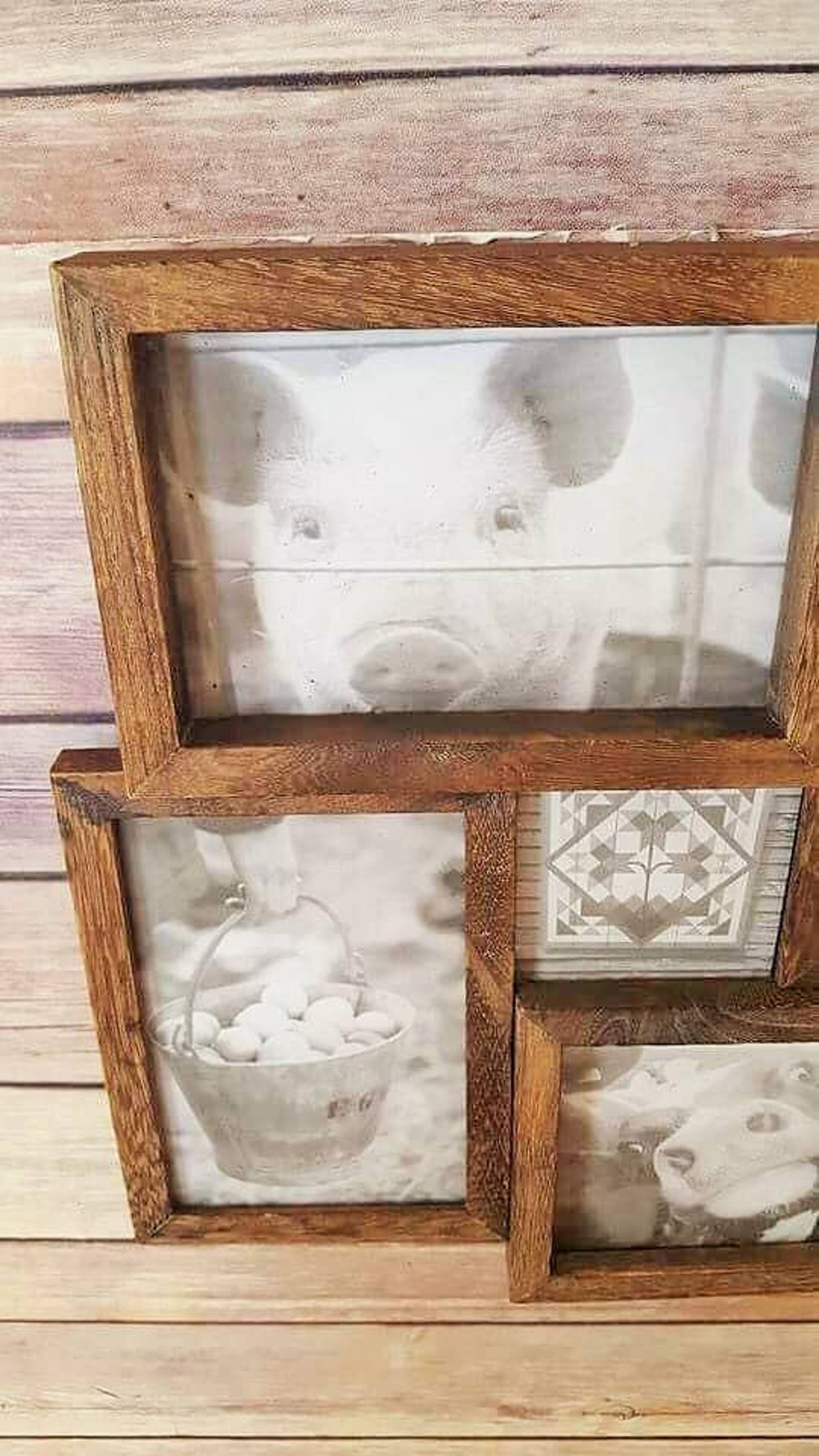 Farmhouse Frame Multi Frame Rustic Wood Sign Farmhouse - Etsy