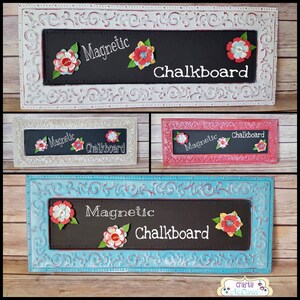 Turquoise Chalkboard | Magnetic Chalkboard | Memo Board | Farmhouse ...