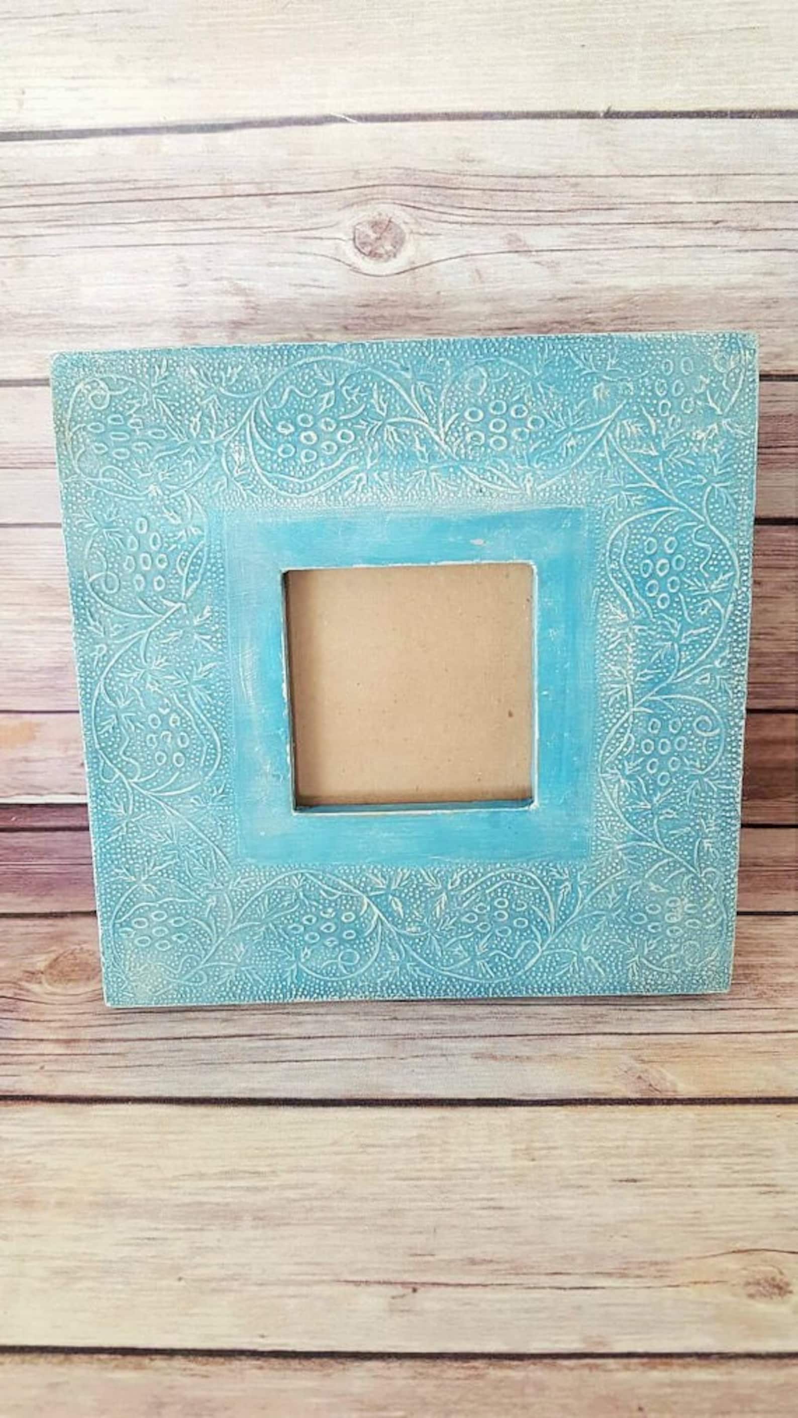 Ornate Frames | Set of 3 Vintage Frames | Square Frames | Turquoise ...