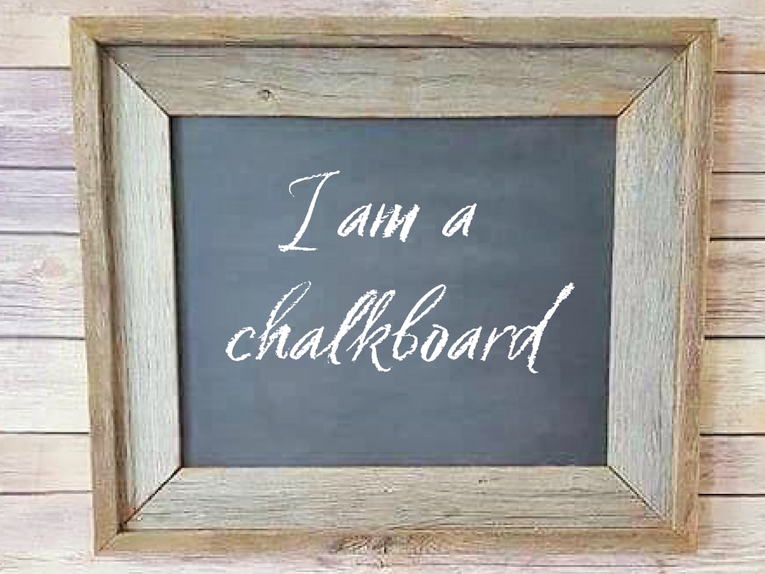 Wooden Framed Chalkboard Cottage Farmhouse Rustic Wood Frame Chalkboard ...