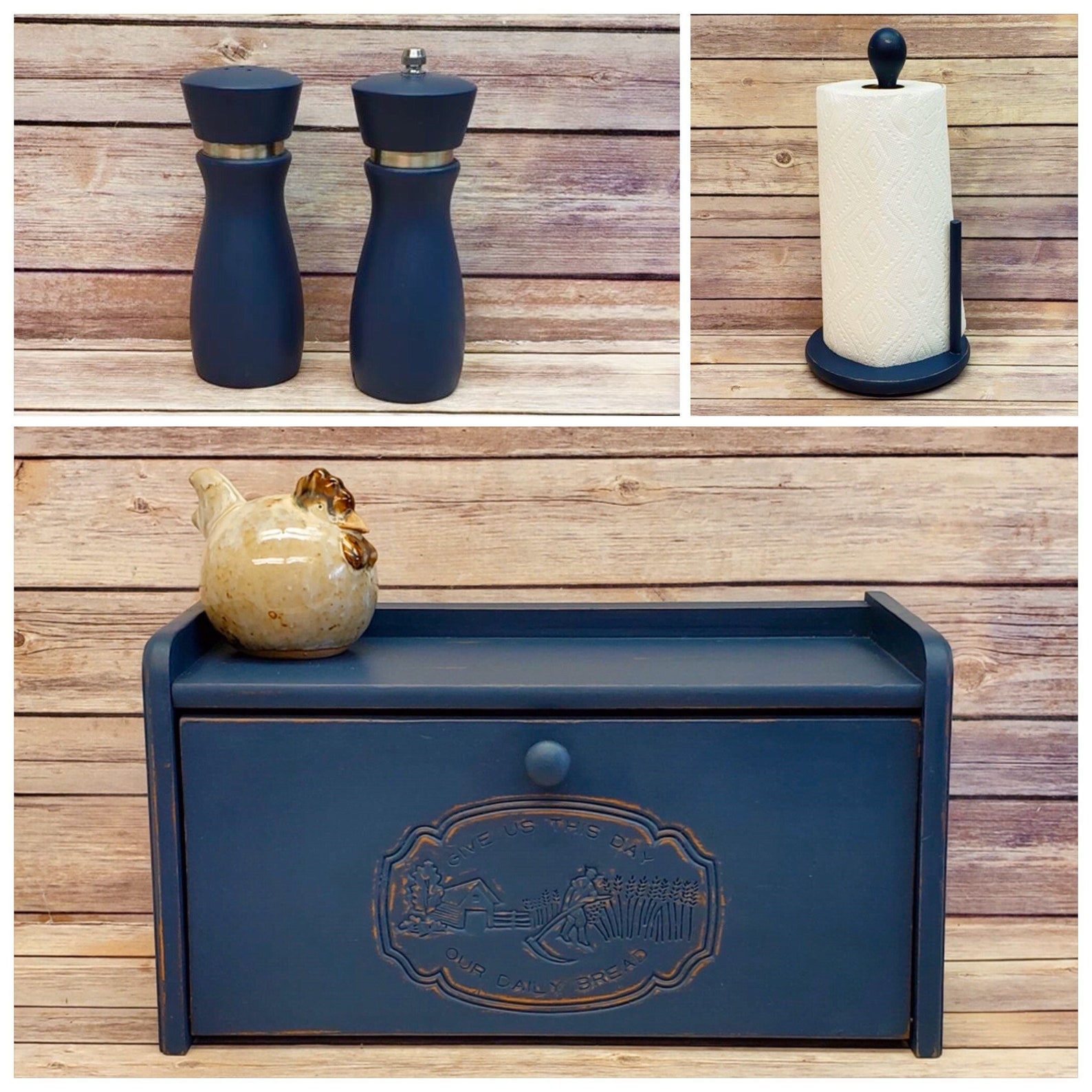Navy Blue Wood Cheese Board Cheese Serving Set Wood Cheese | Etsy