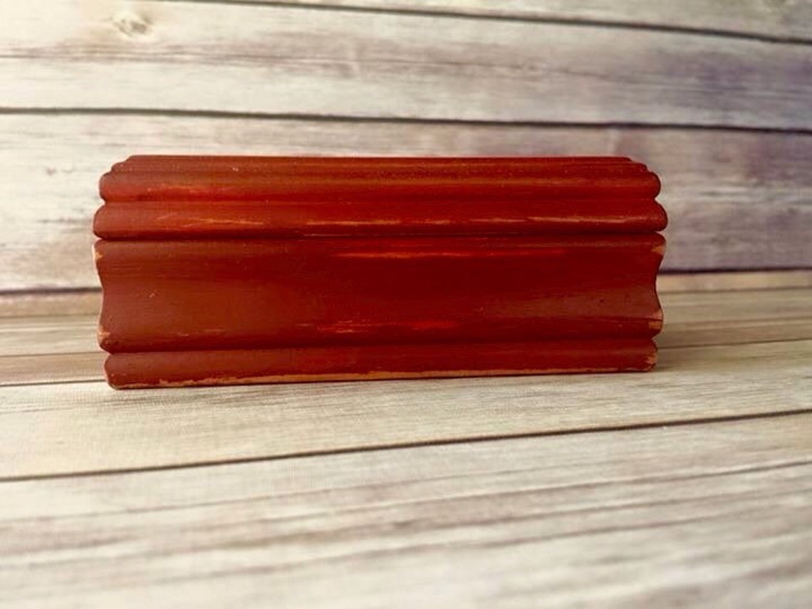 Red Jewelry Box Wood Jewelry Box Rustic Jewelry Box Ring - Etsy
