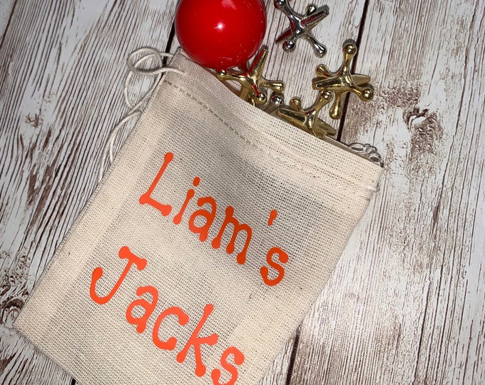 Personalized Jacks Jack & Ball Set Vintage Style Jacks - Etsy
