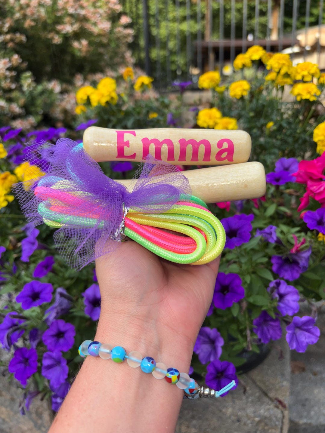 Personalized Jump Rope, Kids Jump Rope, Rainbow Jump Rope, Kids ...