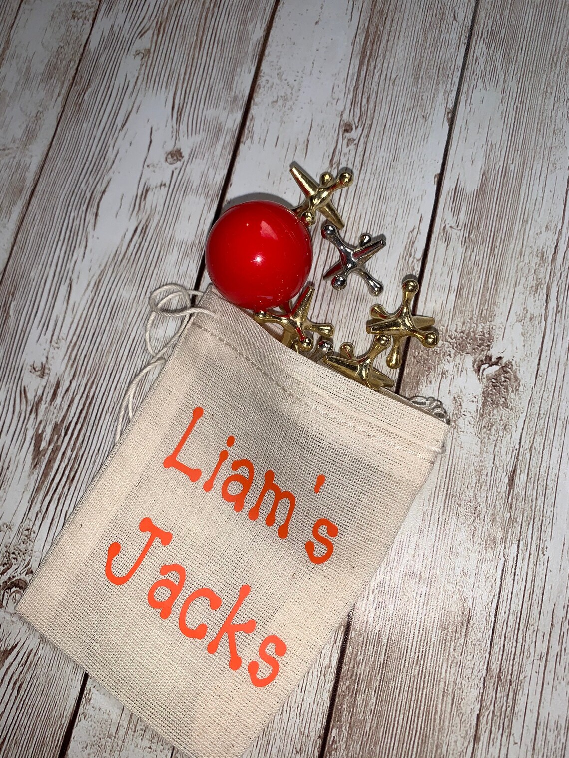 Personalized Jacks Jack & Ball Set Vintage Style Jacks | Etsy